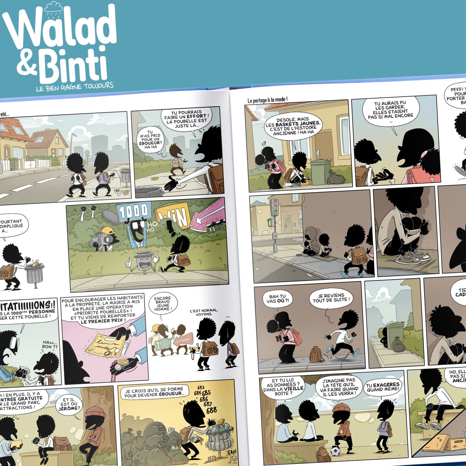 Walad et Binti, de la Famille Foulane, la BD de 46 pages chez BDOUIN